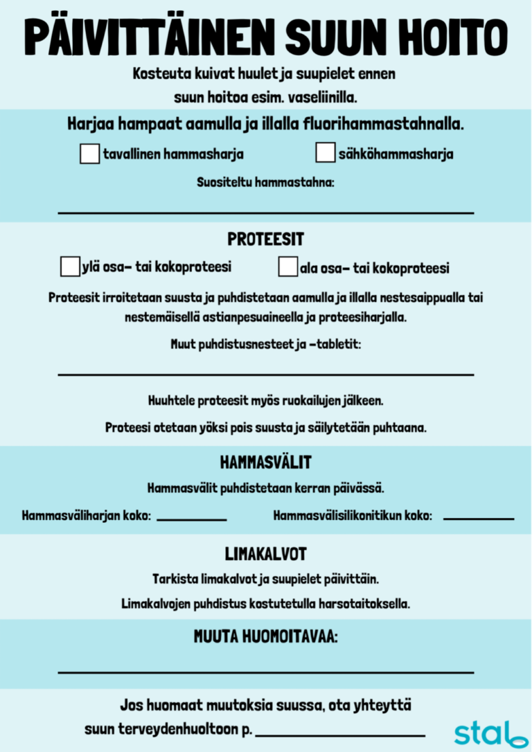 Suunterveyden edistäminen – Stal